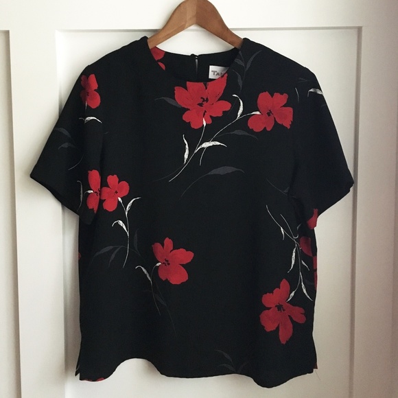 TanJay | Tops | Tanjay Flower Blouse Medium | Poshmark